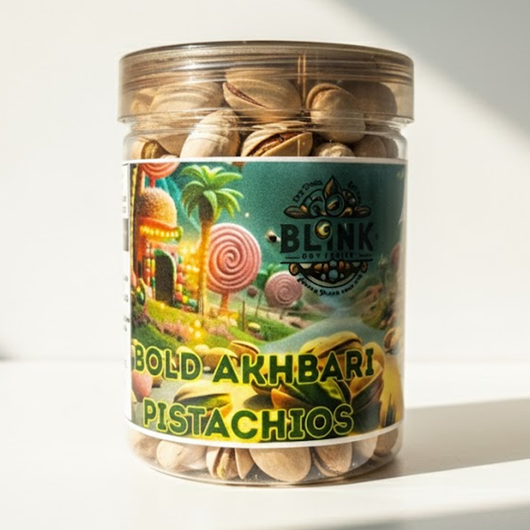 Bold Akhbari Roasted & Salted Pistachios – Premium Grade | 250g Jar ...